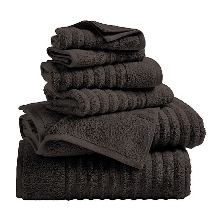 Click here for Linery Ribbed Cotton 6-pc. Quick Dry Bath Towel Se... prices