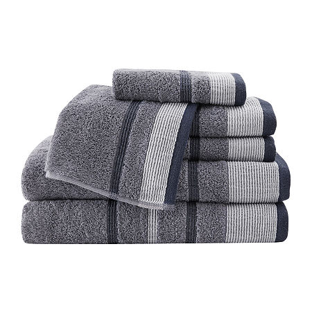 Click here for Linery Decorative Stripe 6-pc. Quick Dry Bath Towe... prices
