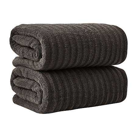 Click here for Linery Solid Cotton Ribbed Textured 2-pc. Bath She... prices