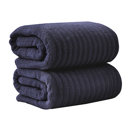 Click here for Linery Solid Cotton Ribbed Textured 2-pc. Bath She... prices