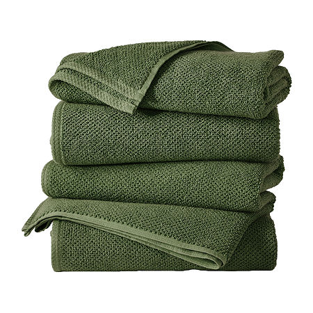 Click here for Linery Cotton Quick-Dry Loop Textured 4 Pc Bath To... prices