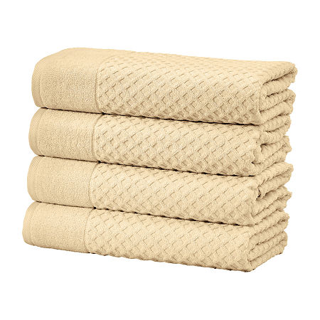 Click here for Linery Cotton Quick-Dry Textured 4 Pc Bath Towels... prices