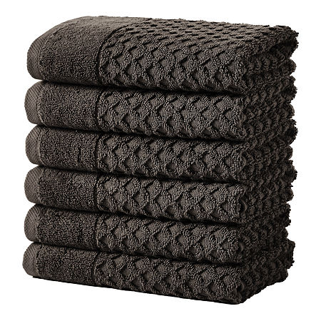 Click here for Linery Cotton Quick-Dry Textured 6 Pc Hand Towels... prices