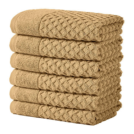 Click here for Linery Cotton Quick-Dry Textured 6-pc. Hand Towel... prices