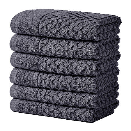 Click here for Linery Cotton Quick-Dry Textured 6 Pc Hand Towels... prices