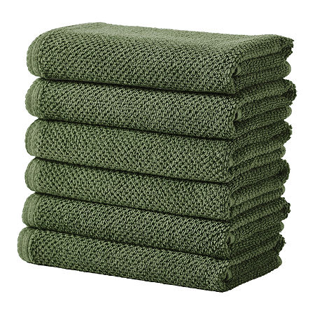 Click here for Linery Cotton Quick-Dry Loop Textured 6 Pc Hand To... prices