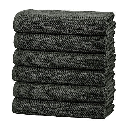 Click here for Linery Cotton Quick-Dry Loop Textured 6 Pc Hand To... prices