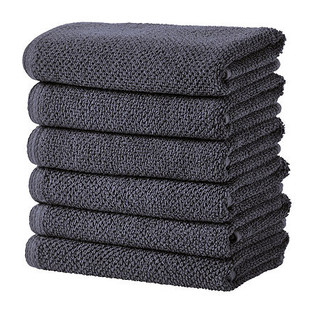 Click here for Linery Cotton Quick-Dry Loop Textured 6 Pc Hand To... prices