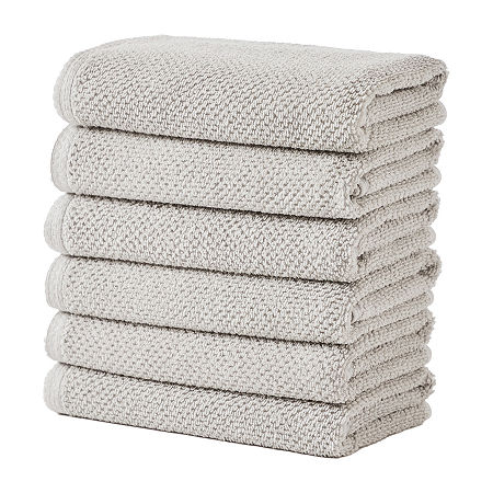 Click here for Linery Cotton Quick-Dry Loop Textured 6 Pc Hand To... prices