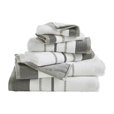 Click here for Linery Decorative Stripe 6-pc. Quick Dry Bath Towe... prices