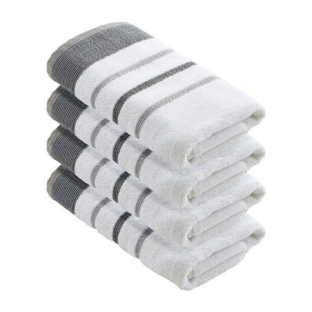 Click here for Linery Stripe 4-pc. Hand Towel  One Size  Gray prices