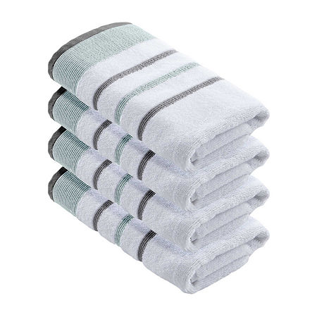 Click here for Linery Stripe 4-pc. Hand Towel  One Size  Gray prices