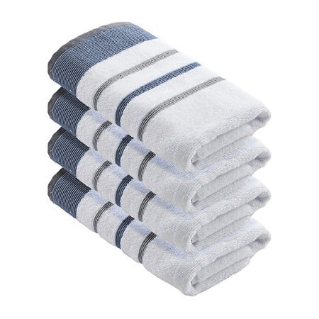 Click here for Linery Stripe 4-pc. Hand Towel  One Size  Blue prices