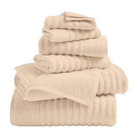 Click here for Linery Ribbed Cotton 6-pc. Quick Dry Bath Towel Se... prices