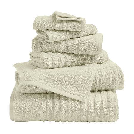 Click here for Linery Ribbed Cotton 6-pc. Quick Dry Bath Towel Se... prices