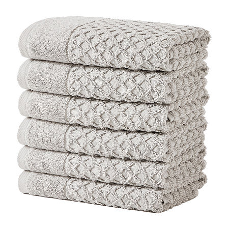 Click here for Linery Diamond 6-pc. Hand Towel  One Size  Gray prices