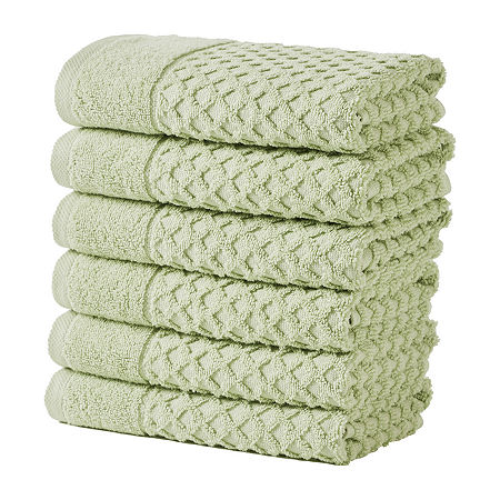 Click here for Linery Diamond 6-pc. Hand Towel  One Size  Green prices