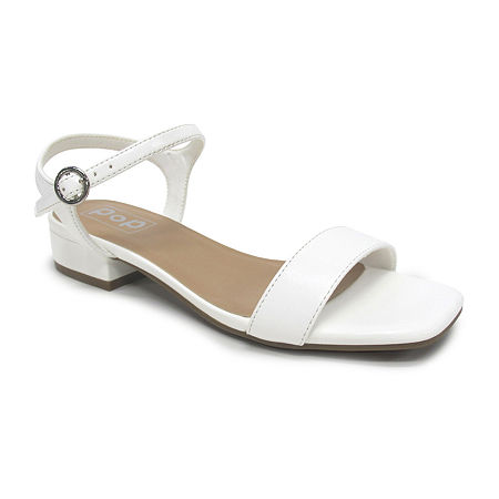 Click here for Pop Blaira Womens Square Open Toe Flat Heel Pumps... prices