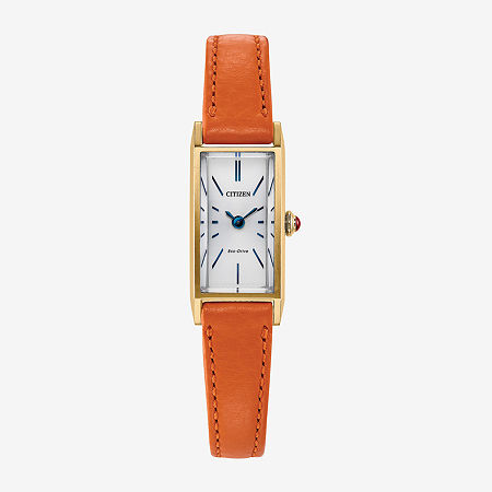 Click here for Citizen Womens Fio Orange Leather Strap Watch  14.... prices