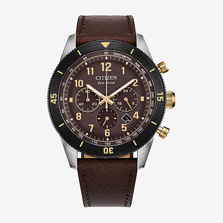 Click here for Citizen Sport Casual Mens Chronograph Brown Leathe... prices