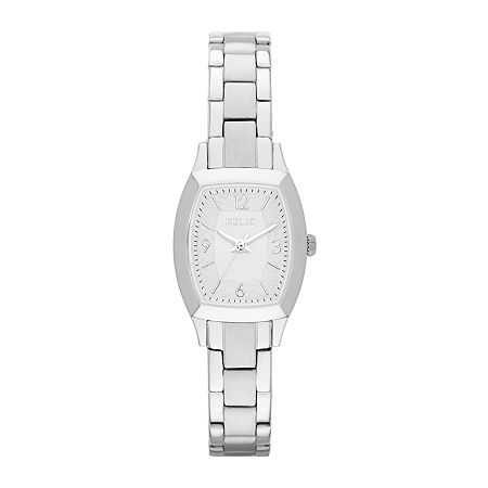 Womens RELIC by Fossil Everly Silver-Tone Bracelet Watch- ZR34270