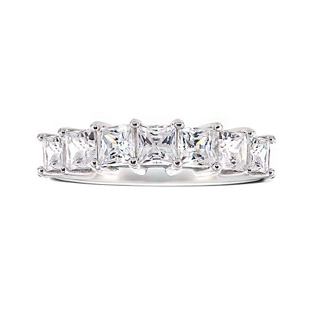 Click here for DiamonArt Cubic Zirconia Sterling Silver 7-Stone R... prices