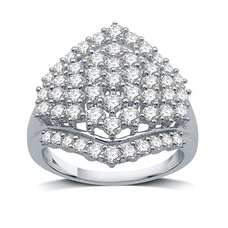 Click here for Womens 1 1/2 CT. T.W. Natural White Diamond 10K Wh... prices