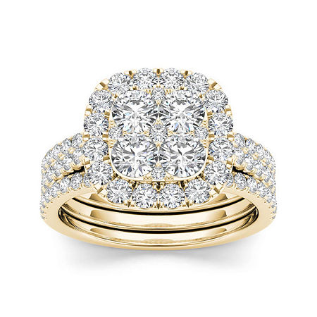 Click here for 2 CT.T.W. Natural Diamond 14K Yellow Gold Bridal S... prices