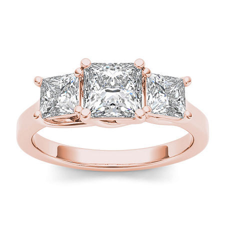 Click here for 2 CT.T.W. Natural Diamond 14K Rose Gold 3-Stone En... prices