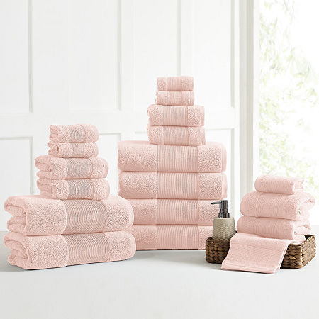 Click here for Aircloud 18-pc. Solid Bath Towel Set  One Size  Pi... prices