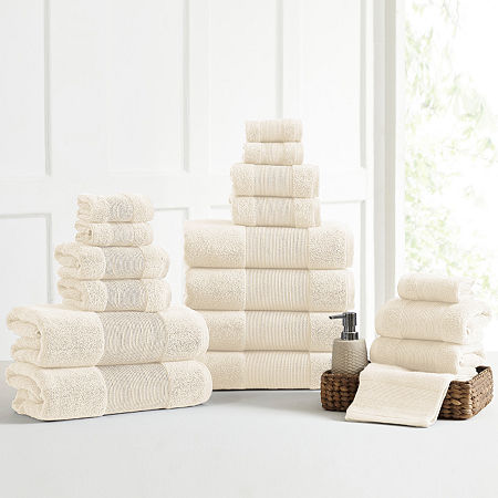 Click here for Aircloud 18-pc. Solid Bath Towel Set  One Size  Wh... prices