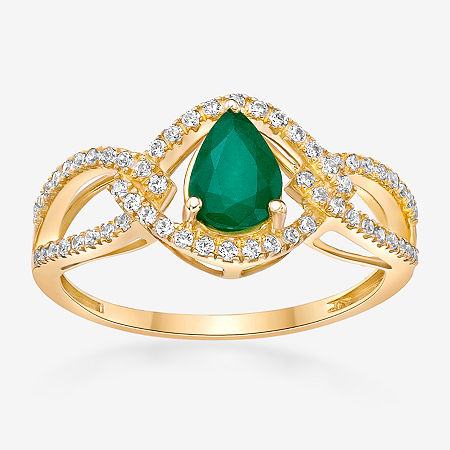 Click here for Womens 1/4 CT. T.W. Genuine Green Emerald 10K Gold... prices