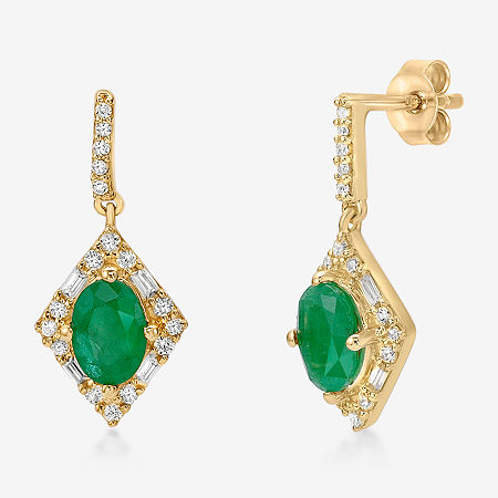 Click here for Womens 1/4 CT. T.W. Genuine Green Emerald 10K Gold... prices