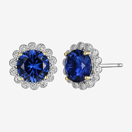 Click here for Gemstone Sterling Silver 10.3mm Flower Stud Earrin... prices