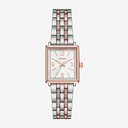 Geneva Womens Crystal Accent Silver Tone Bracelet Watch Fmdjm306  One Size