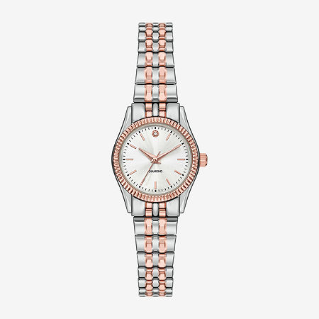 Click here for Womens Diamond Accent Silver Tone Stainless Steel... prices