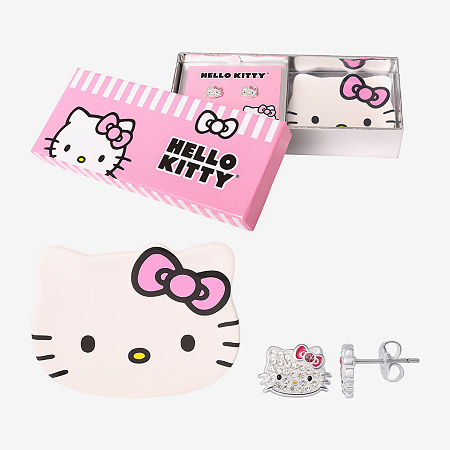 Click here for Womens Crystal Pure Silver Over Brass Hello Kitty... prices