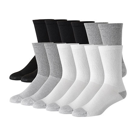 Click here for Hanes Mens Ultimate Soft & Durable12-Pack Crew Soc... prices
