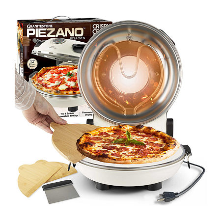 GraniteStone Piezano 12 in. Electric Pizza Oven - Cream
