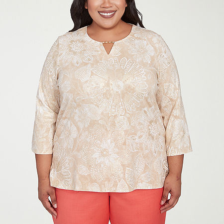 Click here for Alfred Dunner Catalina Island Womens Plus Split Cr... prices