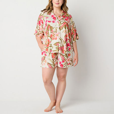 Click here for Ambrielle Womens Short Sleeve 2-pc. Plus Pajama Se... prices