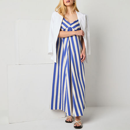 Click here for Worthington Womens Sleeveless Striped Maxi Dress... prices