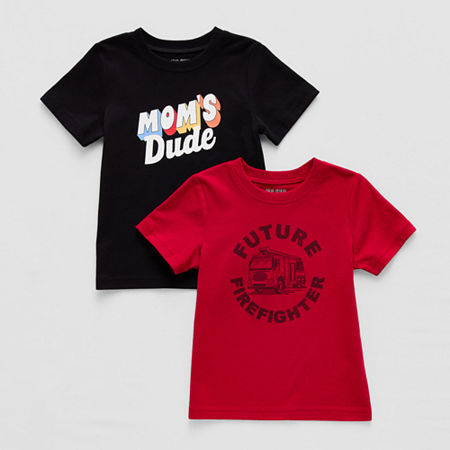 Click here for Okie Dokie Toddler & Little Boys Crew Neck Short S... prices