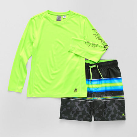 Click here for ZeroXposur Boys Quick Dry 2-pc. Rash Guard Set  M... prices