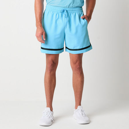 Click here for Xersion Taped Mens 7 Workout Shorts  Small  Blue prices
