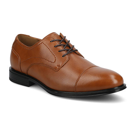 Vance Co. Mens Alec Flexible Oxford Dress Shoe - Tan