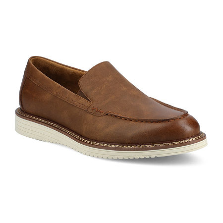 Vance Co. Mens ONeal Comfort Loafer Dress Shoe - Walnut