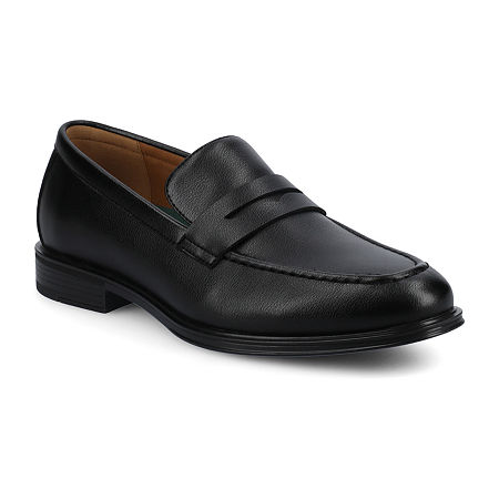 Vance Co. Mens Phineas Comfort Penny Loafer Dress Shoe - Black