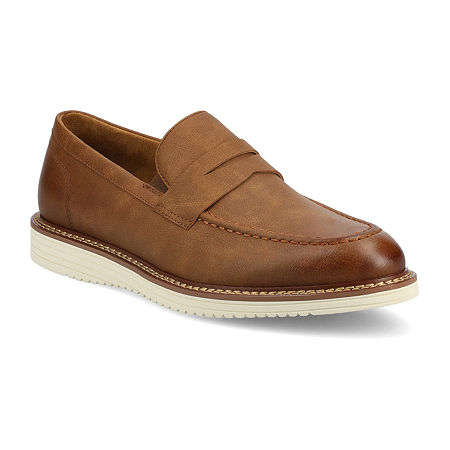 Vance Co. Mens Princeton Loafer Casual Dress Shoe - Walnut
