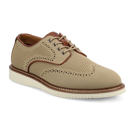 Vance Co. Mens Whitaker Comfort Casual Knit Dress Shoe - Taupe
